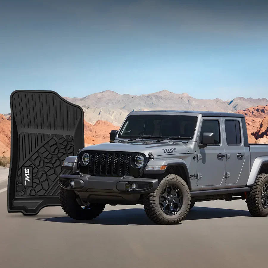 3W Jeep Gladiator 2020-2025 JT Floor Mats / Bed Mat - Ahmarou